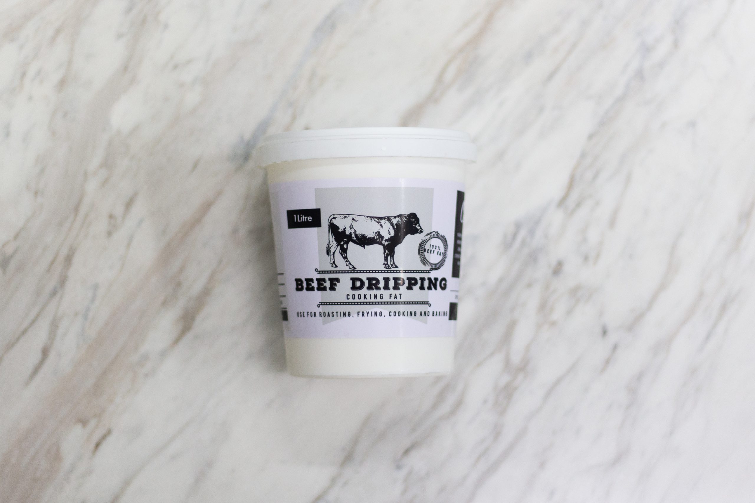 Frozen Beef Dripping – 1 Litre – Chalmar Beef and Lamb