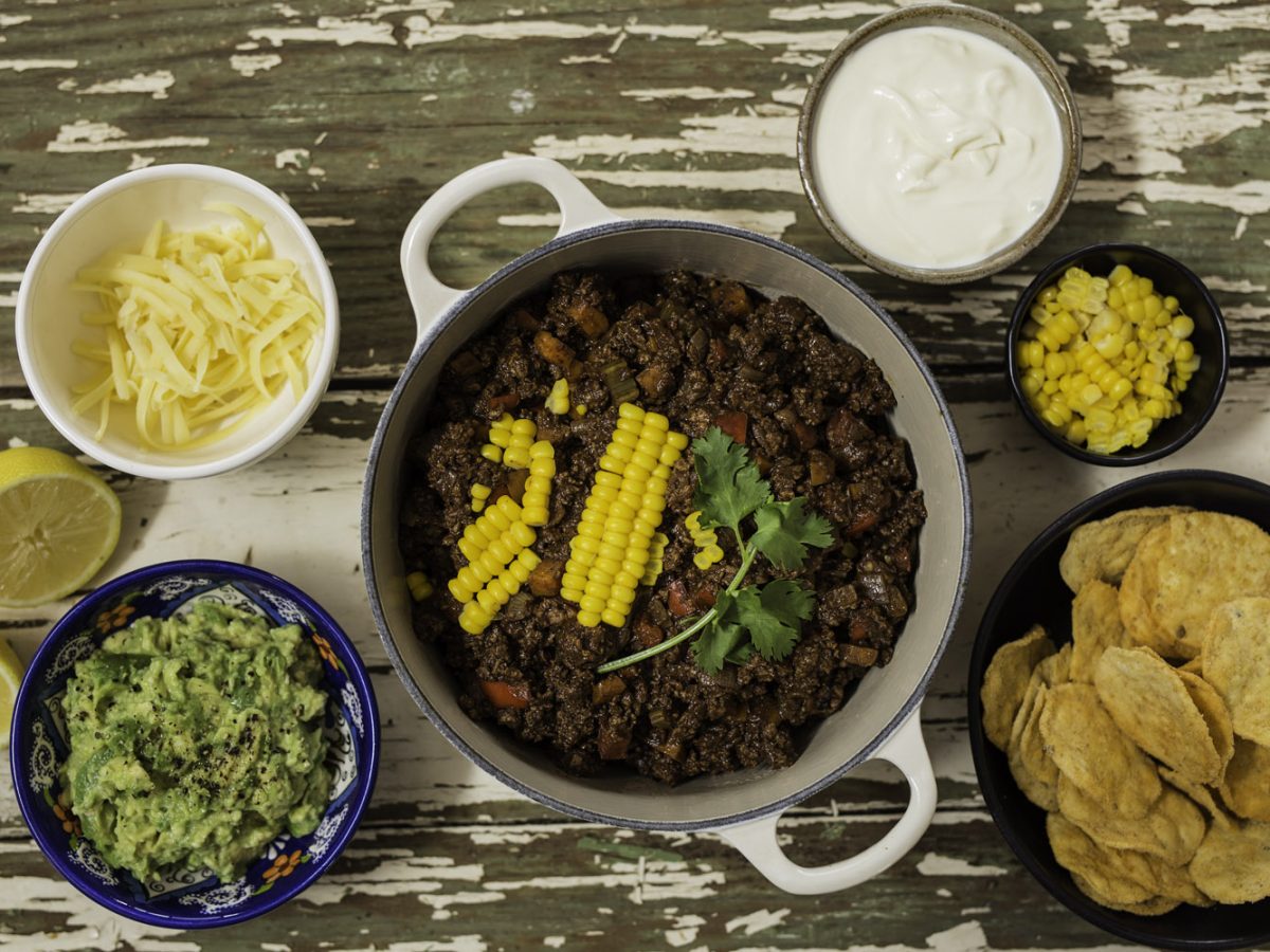 DARK CHOCOLATE CHILLI CON CARNE – Chalmar Beef and Lamb